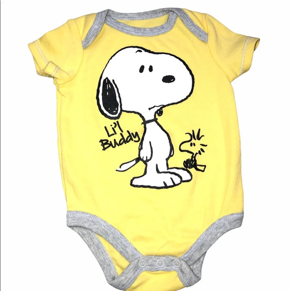 Peanuts | One Pieces | Peanuts Snoopy Woodstock 3 Months Onesie | Poshmark